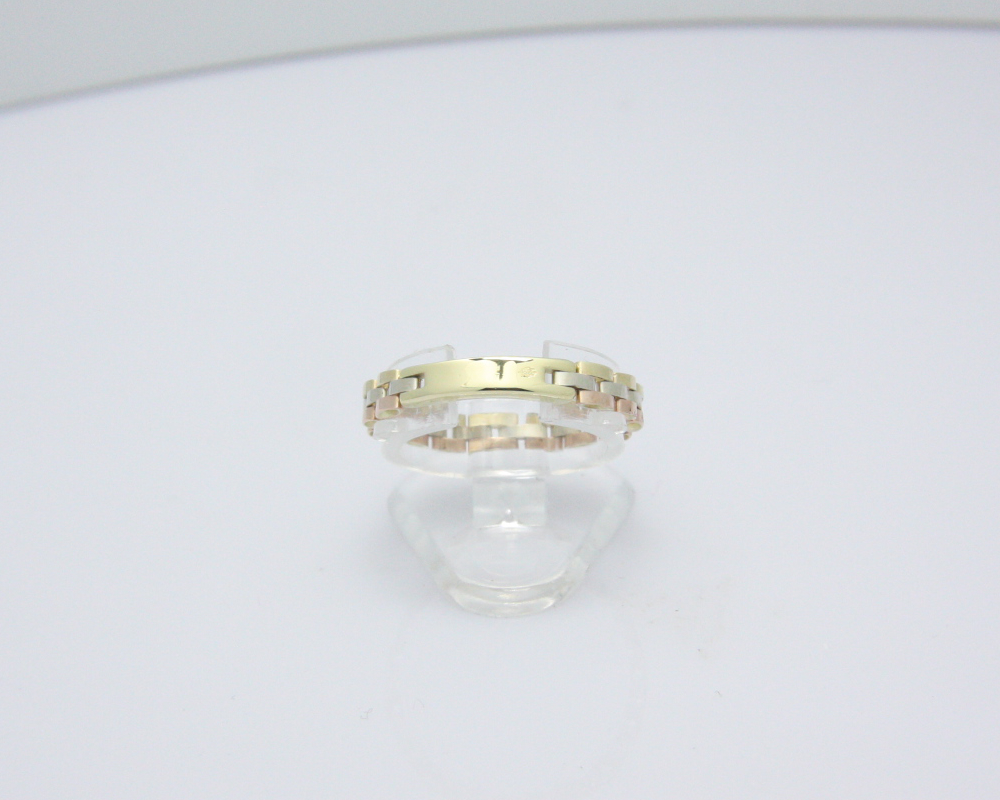 Tri-color gouden Rolex schakel ring – Christojewels