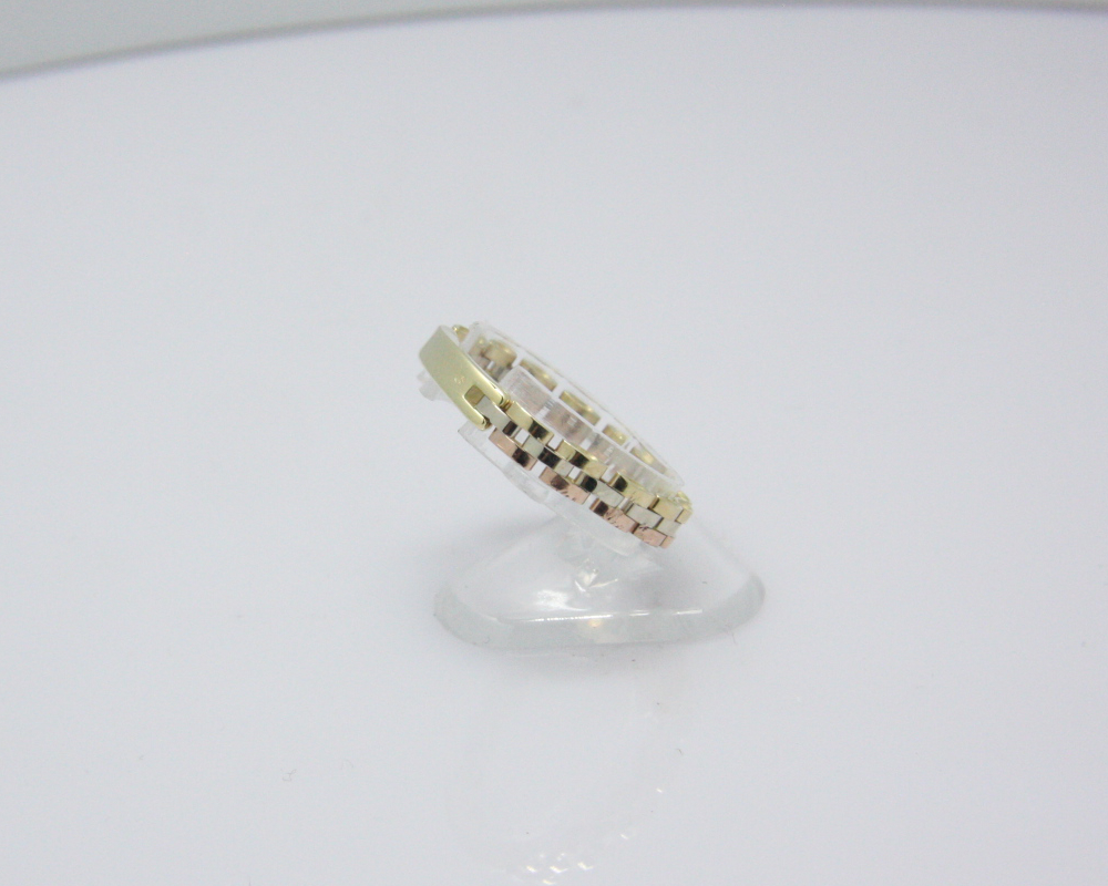 Tri-color gouden Rolex schakel ring – Christojewels