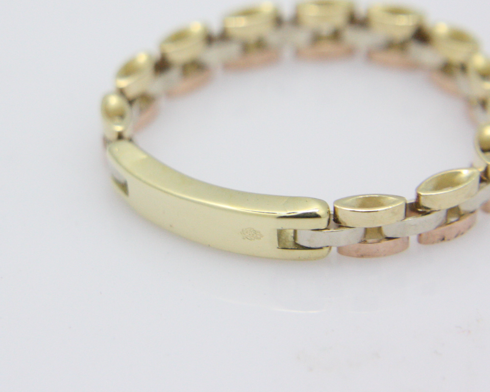 Tri-color gouden Rolex schakel ring – Christojewels