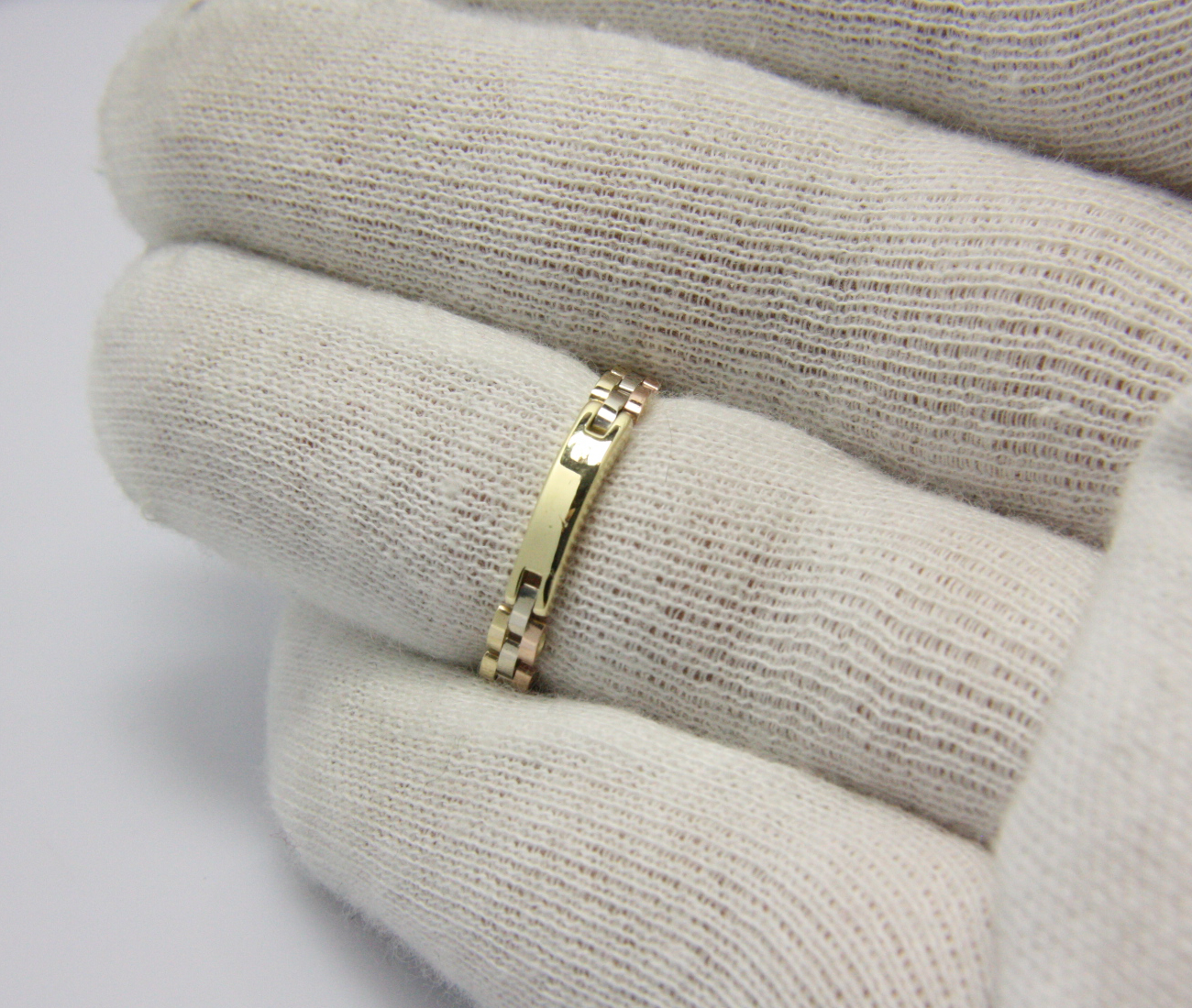 Tri-color gouden Rolex schakel ring – Christojewels